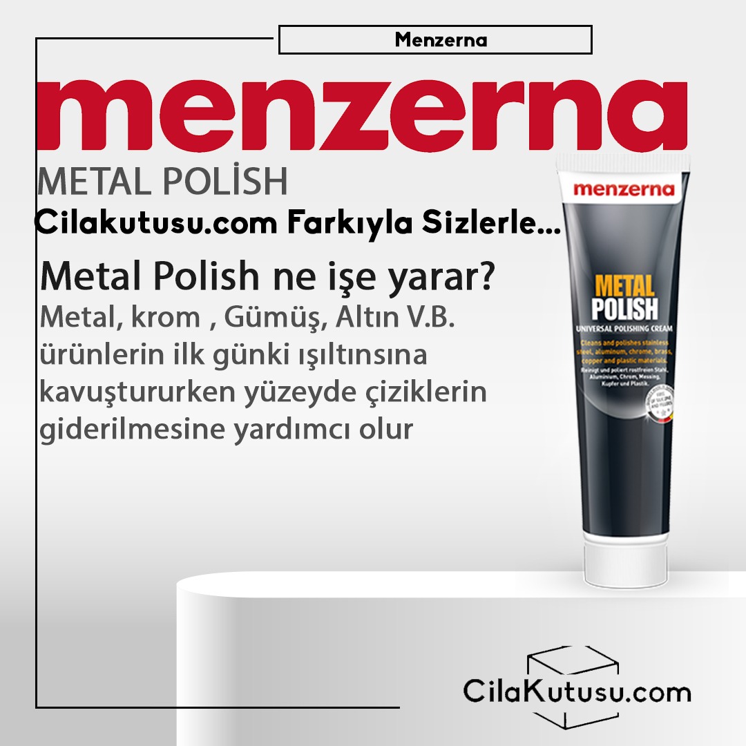 Menzerna Metal Polish – Metal Parlatıcı125 gr. – Cila Kutusu